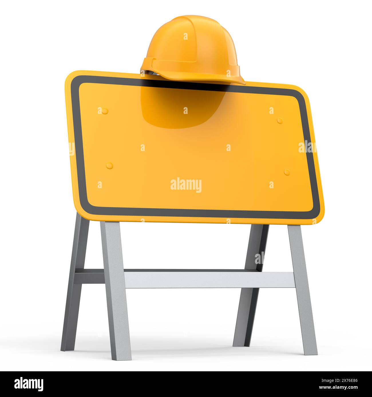 Road signs on stand with road traffic signs on white background. 3d ...