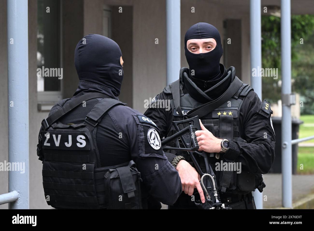 Pezinok, Slovakia. 18th May, 2024. Members of the Prison and Judicial ...
