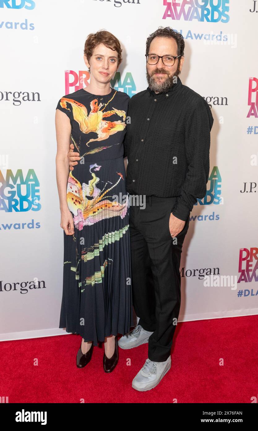 Amy Herzog and Sam Gold attend 90th Annual Drama League Awards at The ...