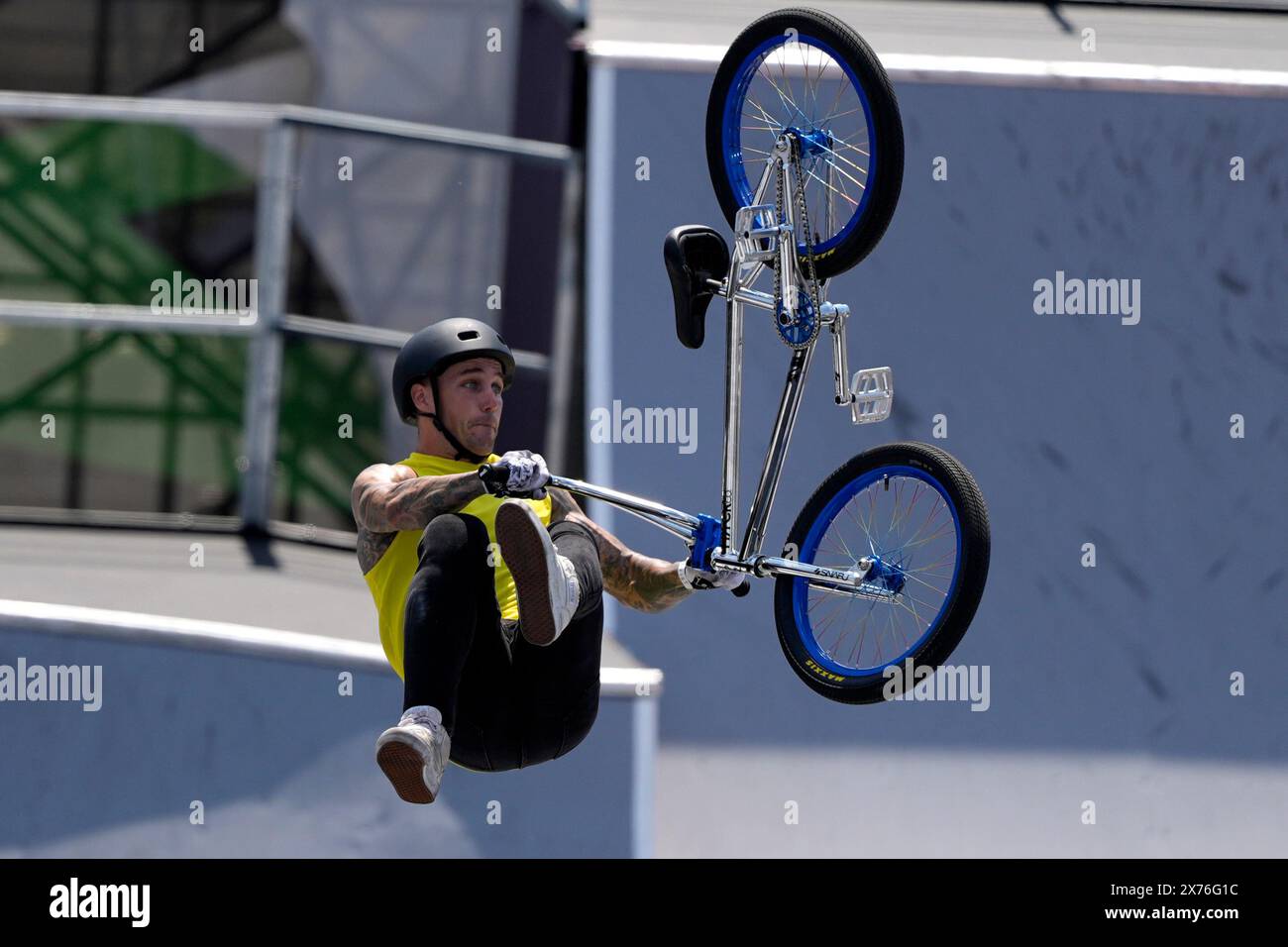 Australia's Logan Martin competes in the Cycling BMX Freestyle Men's ...