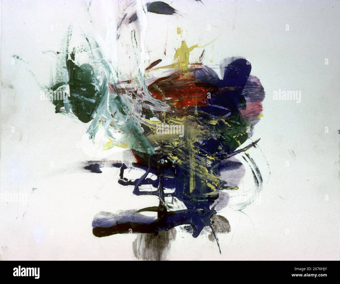 Ein Bild gemalt von dem Gorilla Willy B im Yerkes National Primate ...