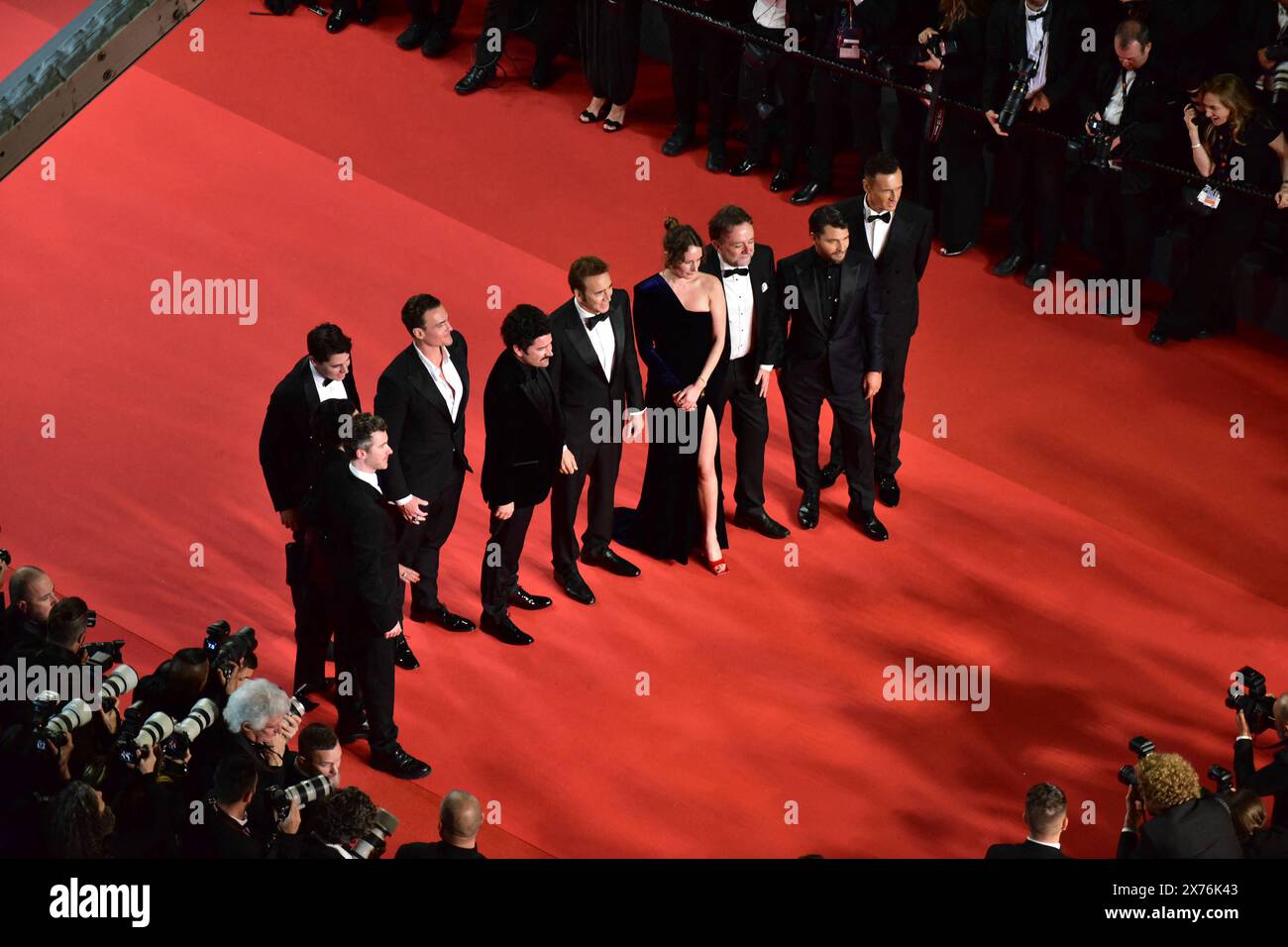 Cannes, France. 17th May, 2024. Austen Wilmot, Robert Connolly, a guest ...