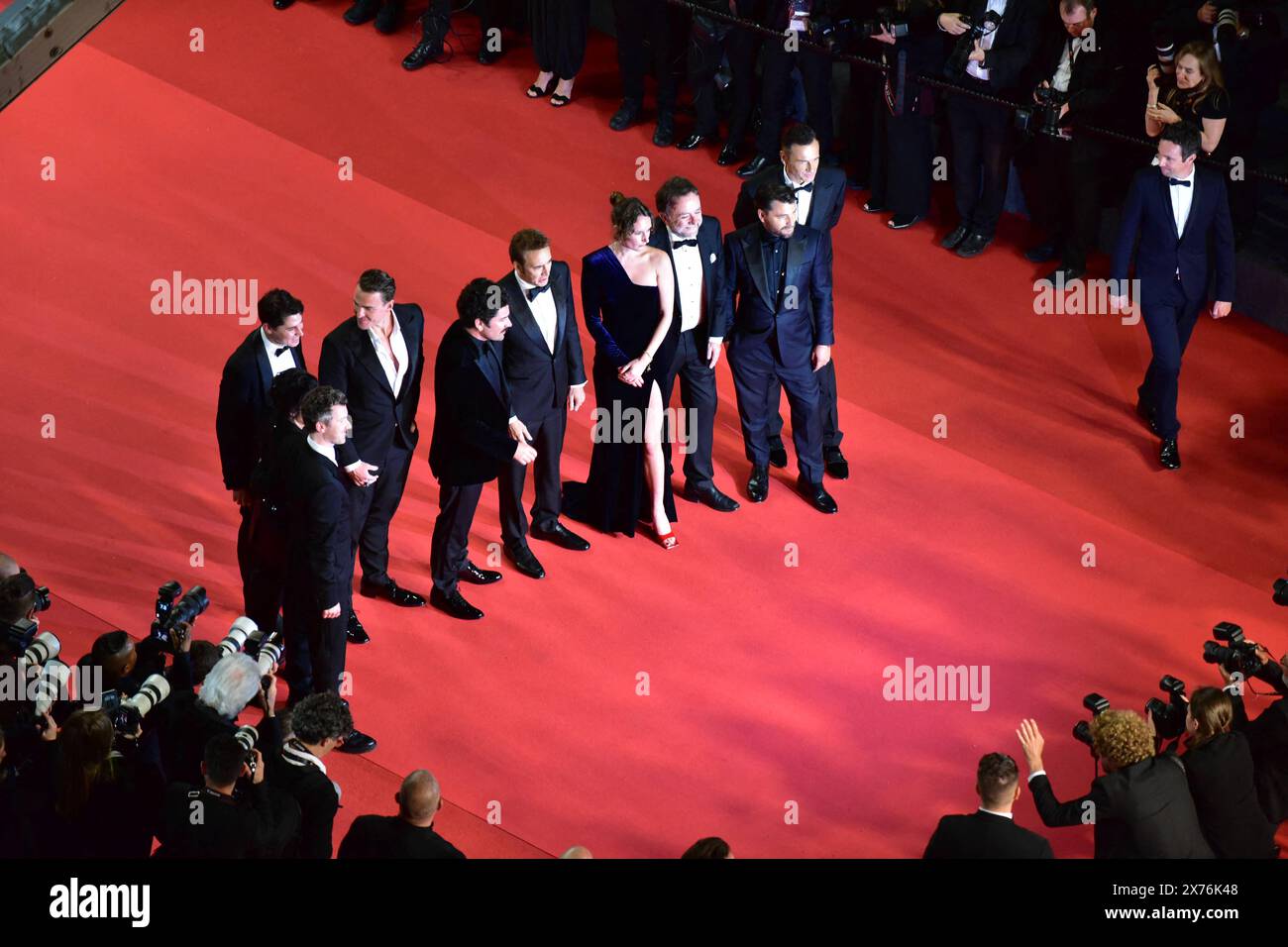Cannes, France. 17th May, 2024. Austen Wilmot, Robert Connolly, a guest ...
