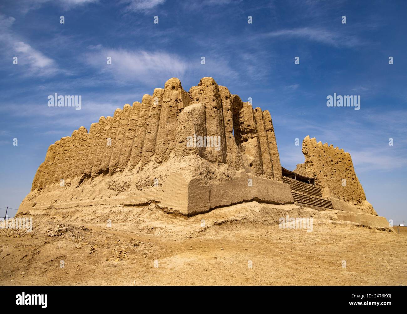 Great Kyz Kala, a large fortress, probably 9th century, in the ancient ...