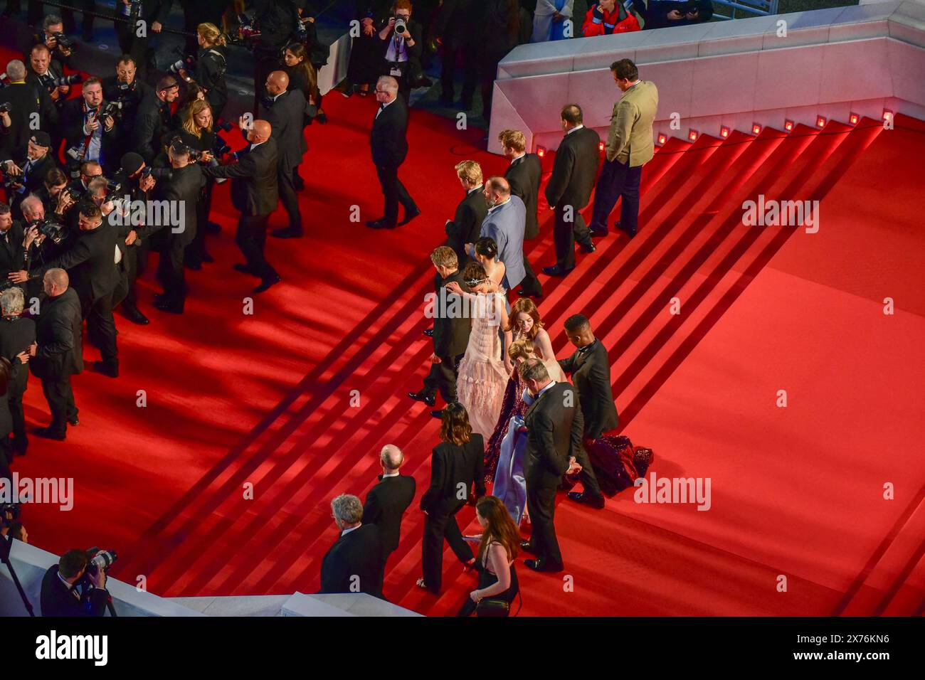 Cannes, France. 17th May, 2024. Hong Chau, Joe Alwyn, Willem Dafoe ...