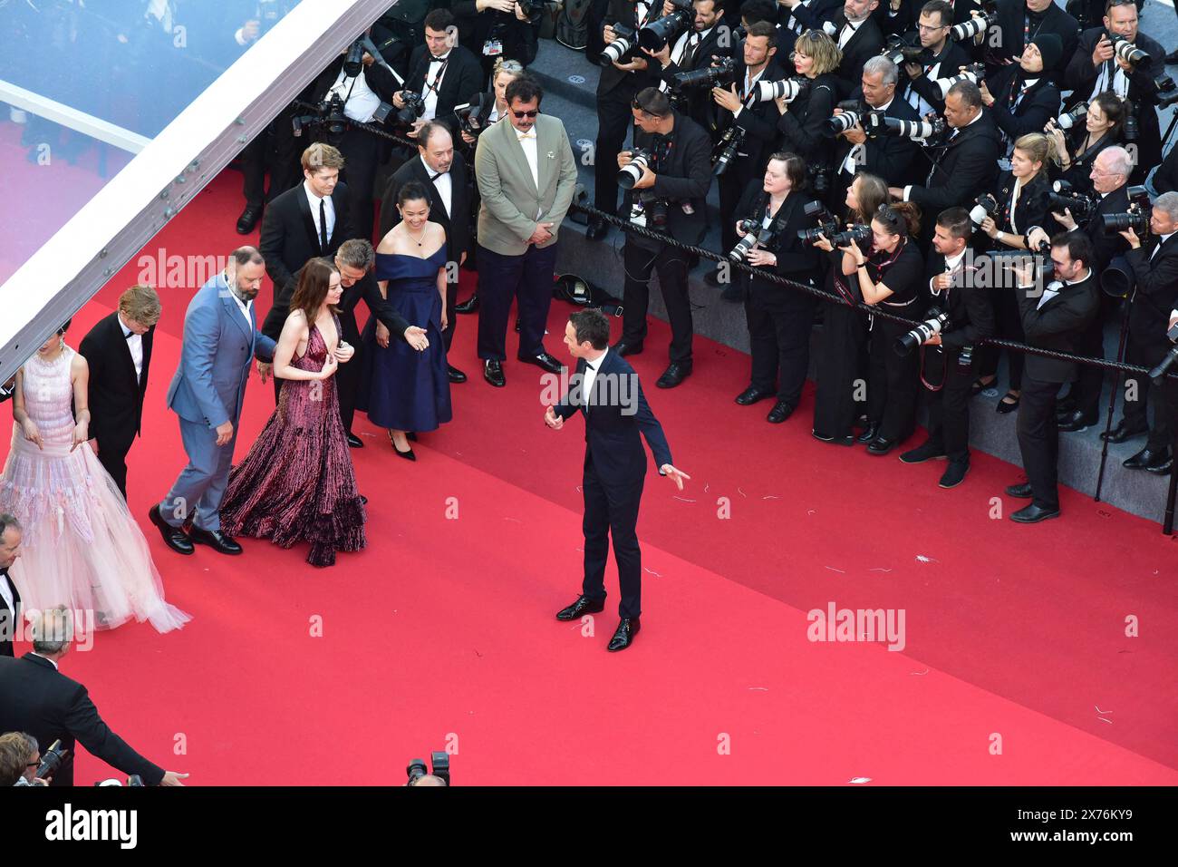 Cannes, France. 17th May, 2024. Hong Chau, Joe Alwyn, Willem Dafoe ...