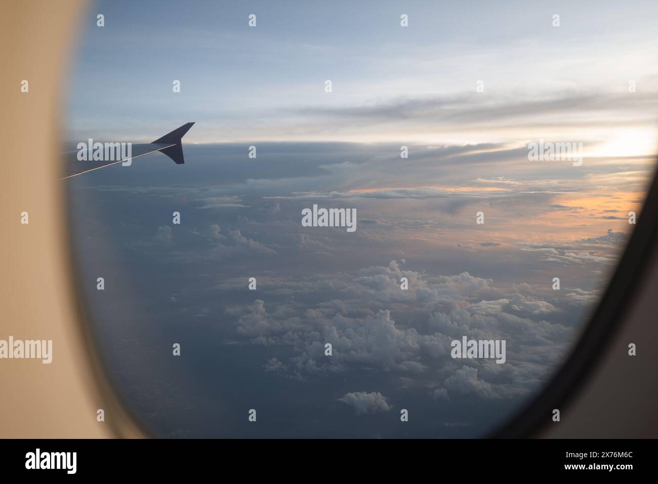 Aerial view from a wide-body jet aircraft Stock Photo - Alamy