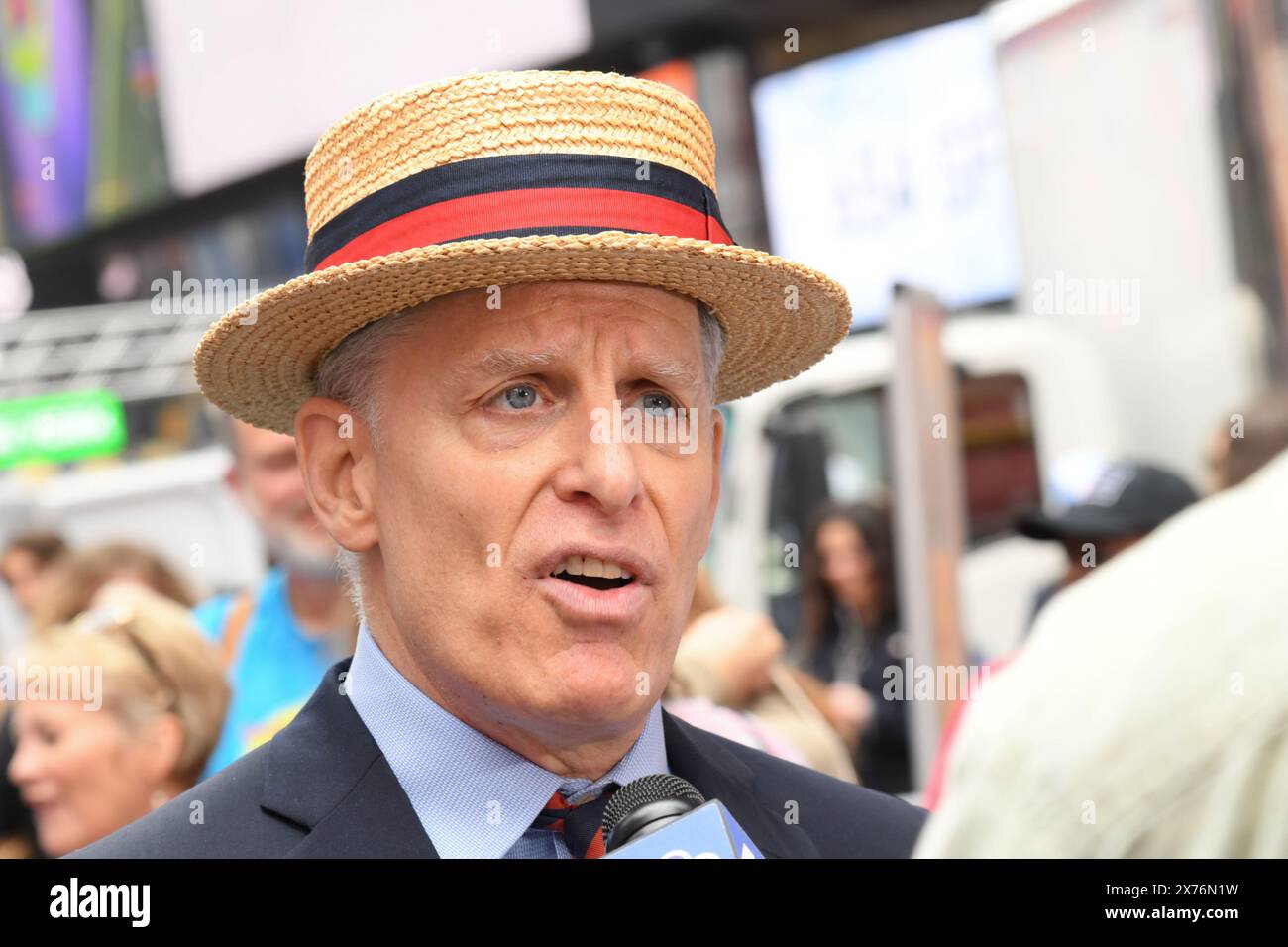 Co-founder of Major Leauge Eating George Shea is seen at Nathans Famous ...