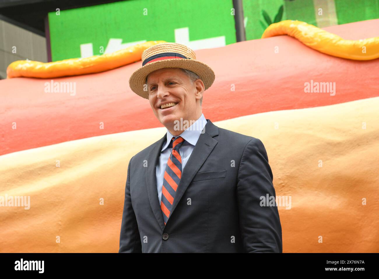Co-founder of Major Leauge Eating George Shea is seen at Nathans Famous ...