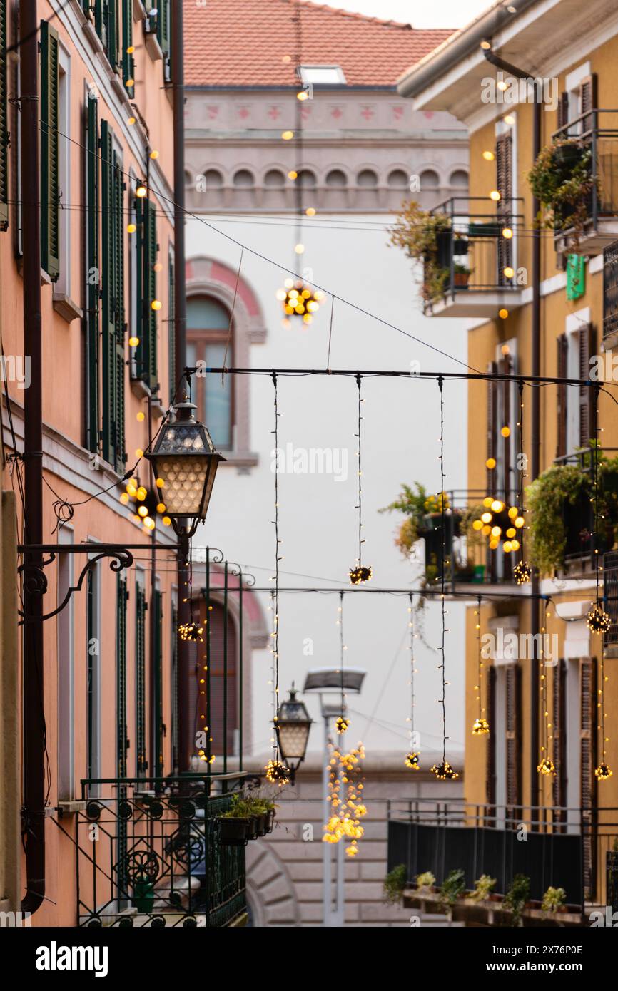 Winter urban festive lights hi-res stock photography and images - Alamy
