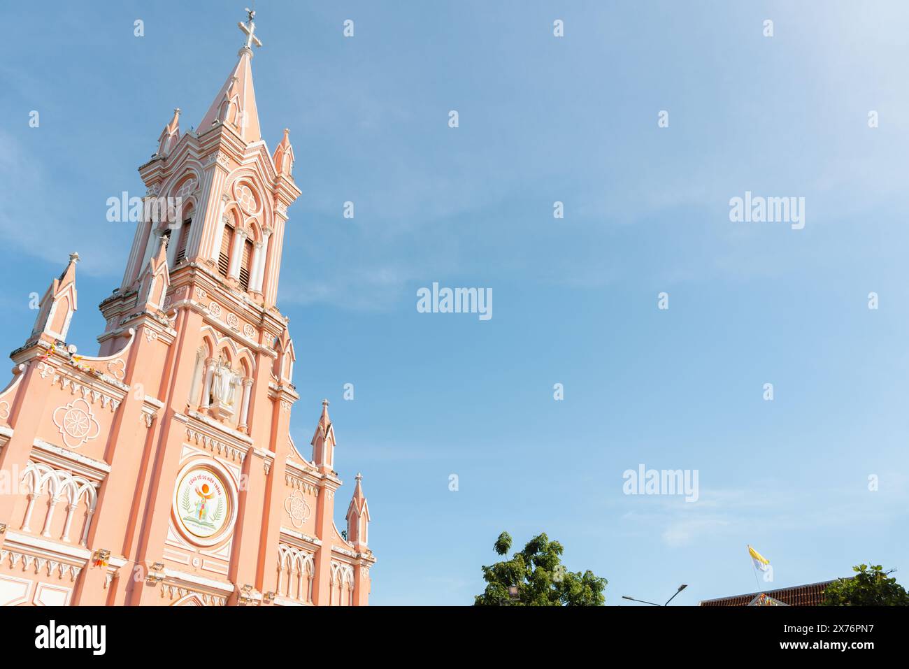 Gothic style architecture of danang cathedral hi-res stock photography ...