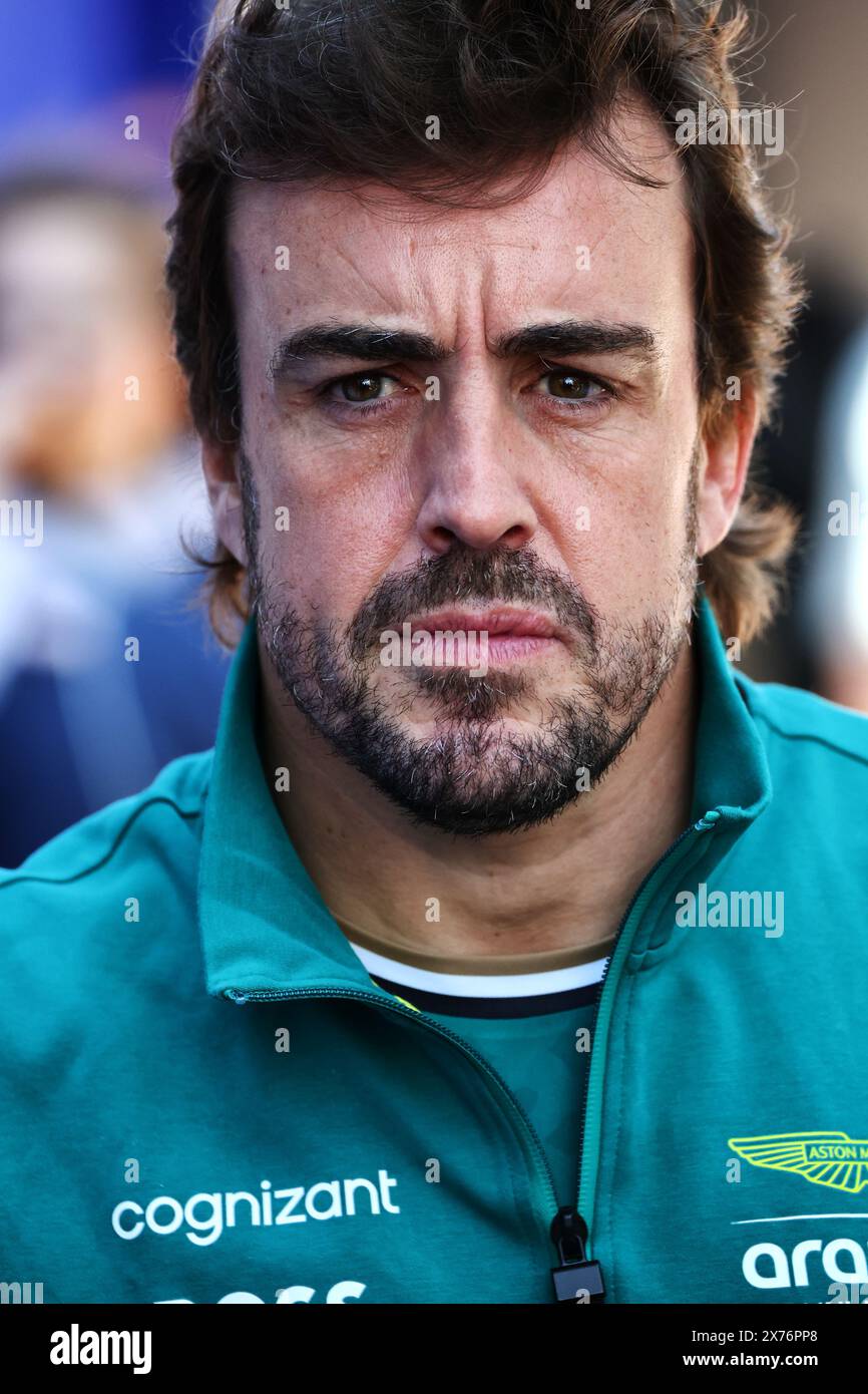 Imola, Italy. 18th May, 2024. Fernando Alonso (ESP) Aston Martin F1 ...