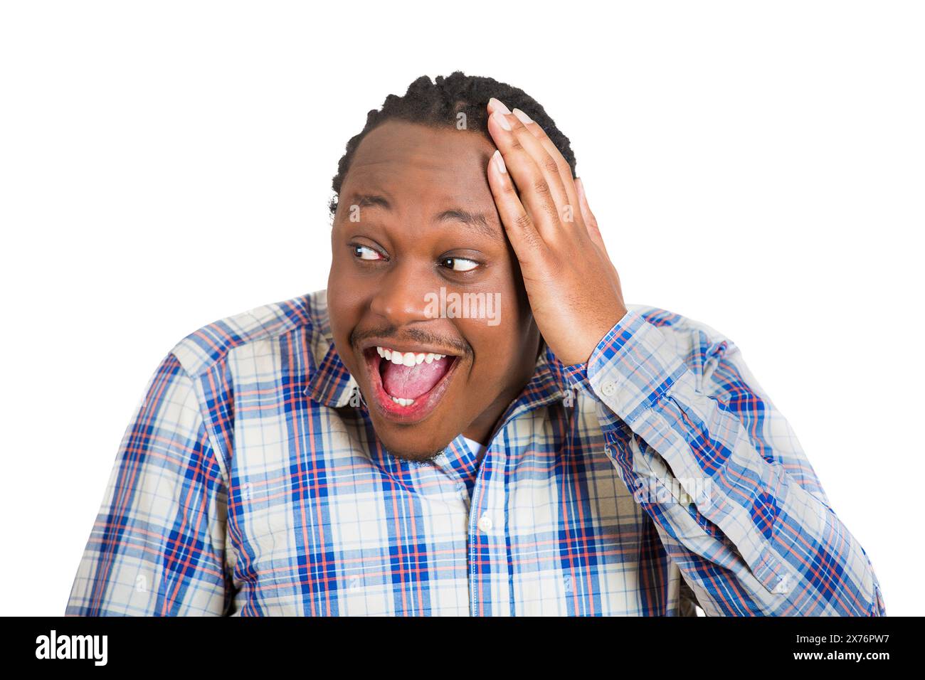 Surprised african american man eyes hi-res stock photography and images ...