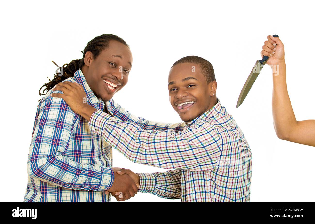 Backstabbing friends hi-res stock photography and images - Alamy