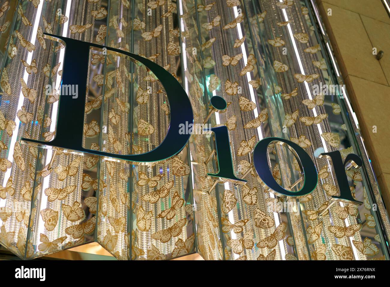 HONG KONG, CHINA - DECEMBER 05, 2023: Dior sign as seen at a store on ...