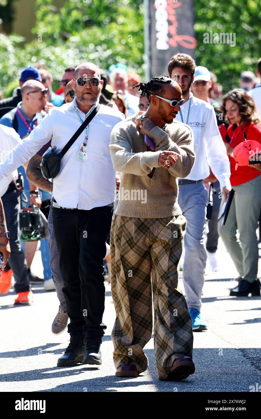 Imola, Italy. 18th May, 2024. Lewis Hamilton (GBR) Mercedes AMG F1 ...