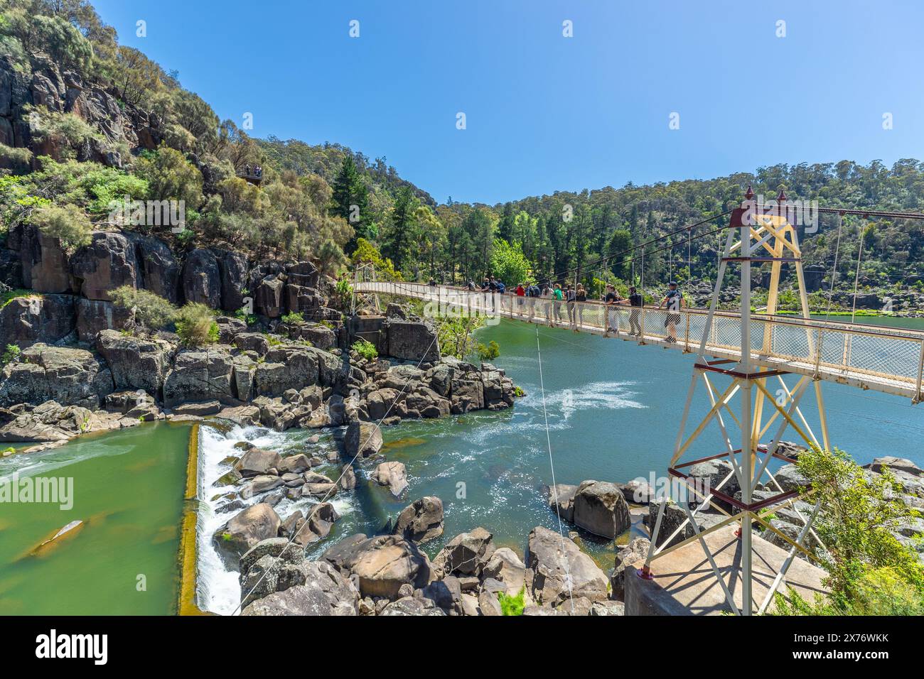 The Alexandra Suspension Bridge and Cataract Gorge in Launceston ...