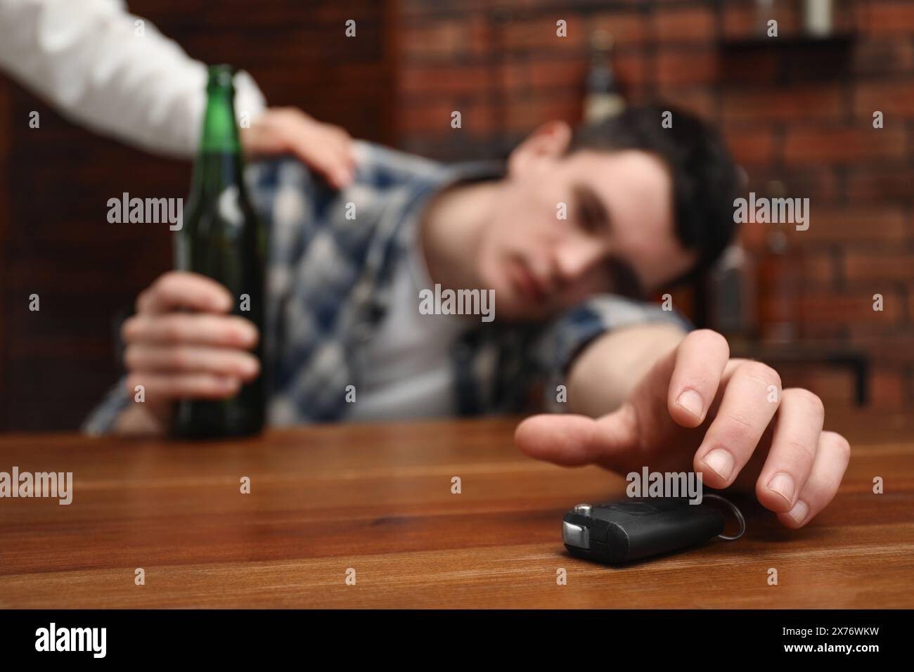 Drunk man woman bar hi-res stock photography and images - Alamy