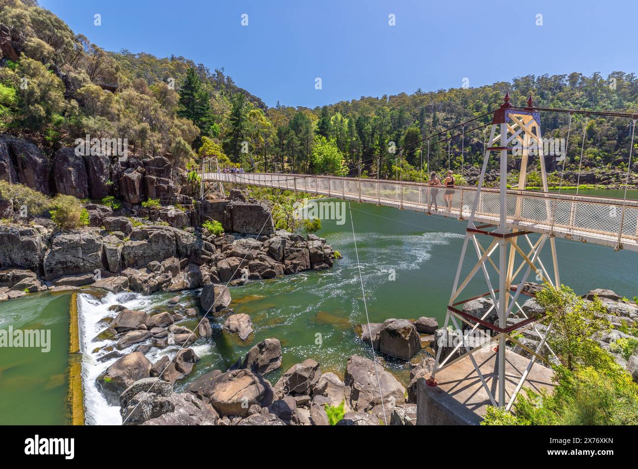 The Alexandra Suspension Bridge and Cataract Gorge in Launceston ...