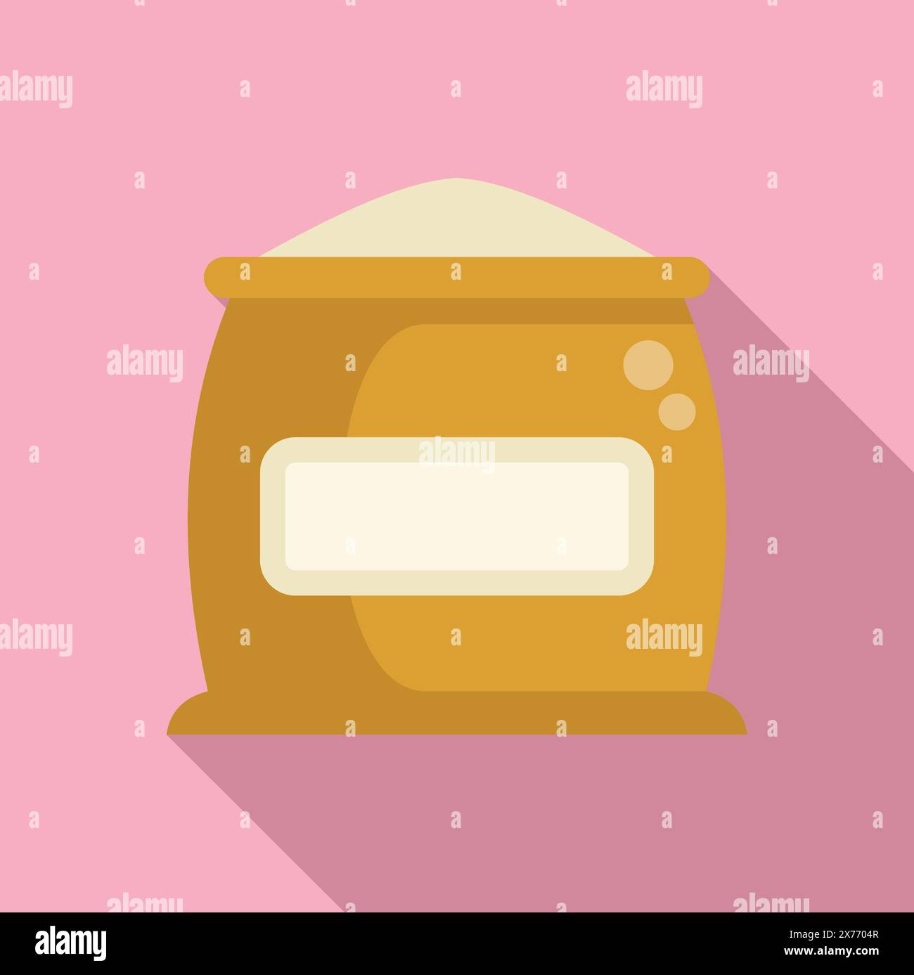 Vector illustration of a simple flat design icon representing a sack of ...