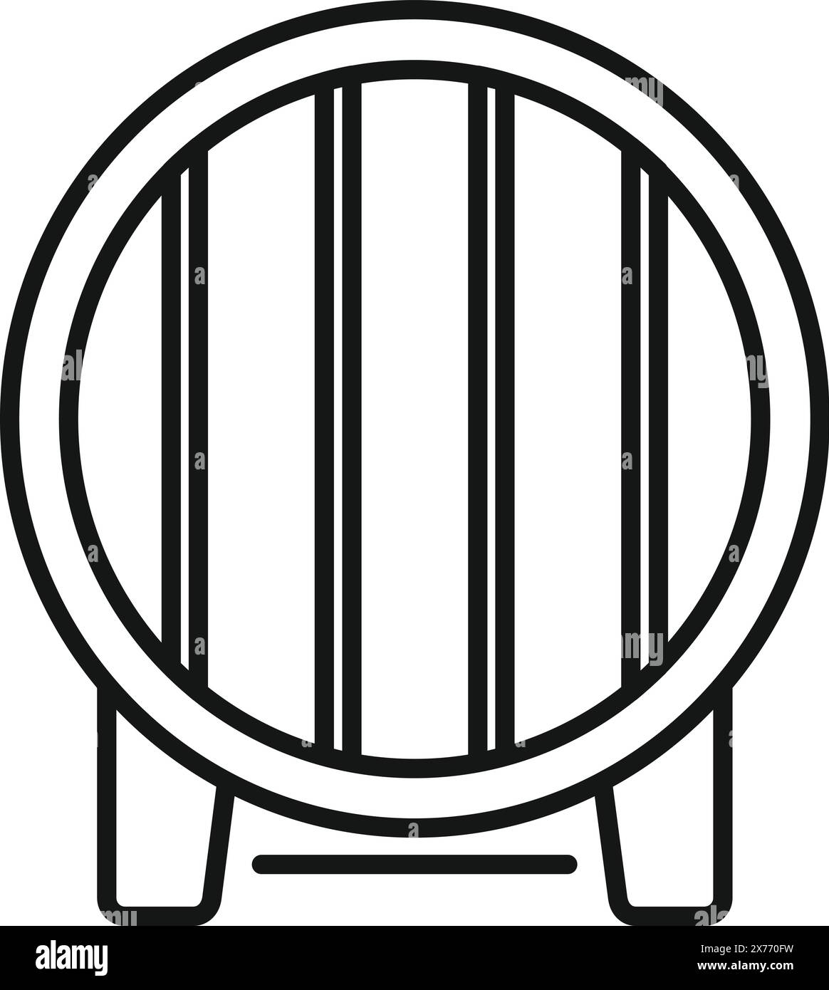 Wine barrel clipart Black and White Stock Photos & Images - Alamy