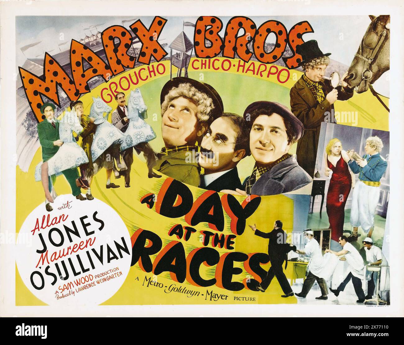 A Day at the Races (MGM, 1937). Marx Bros Stock Photo - Alamy