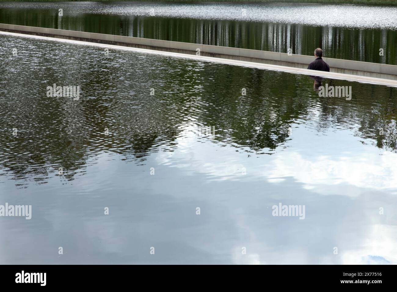 The "Cycling through water" route at Bokrijk, Limburg, Belgium Stock ...