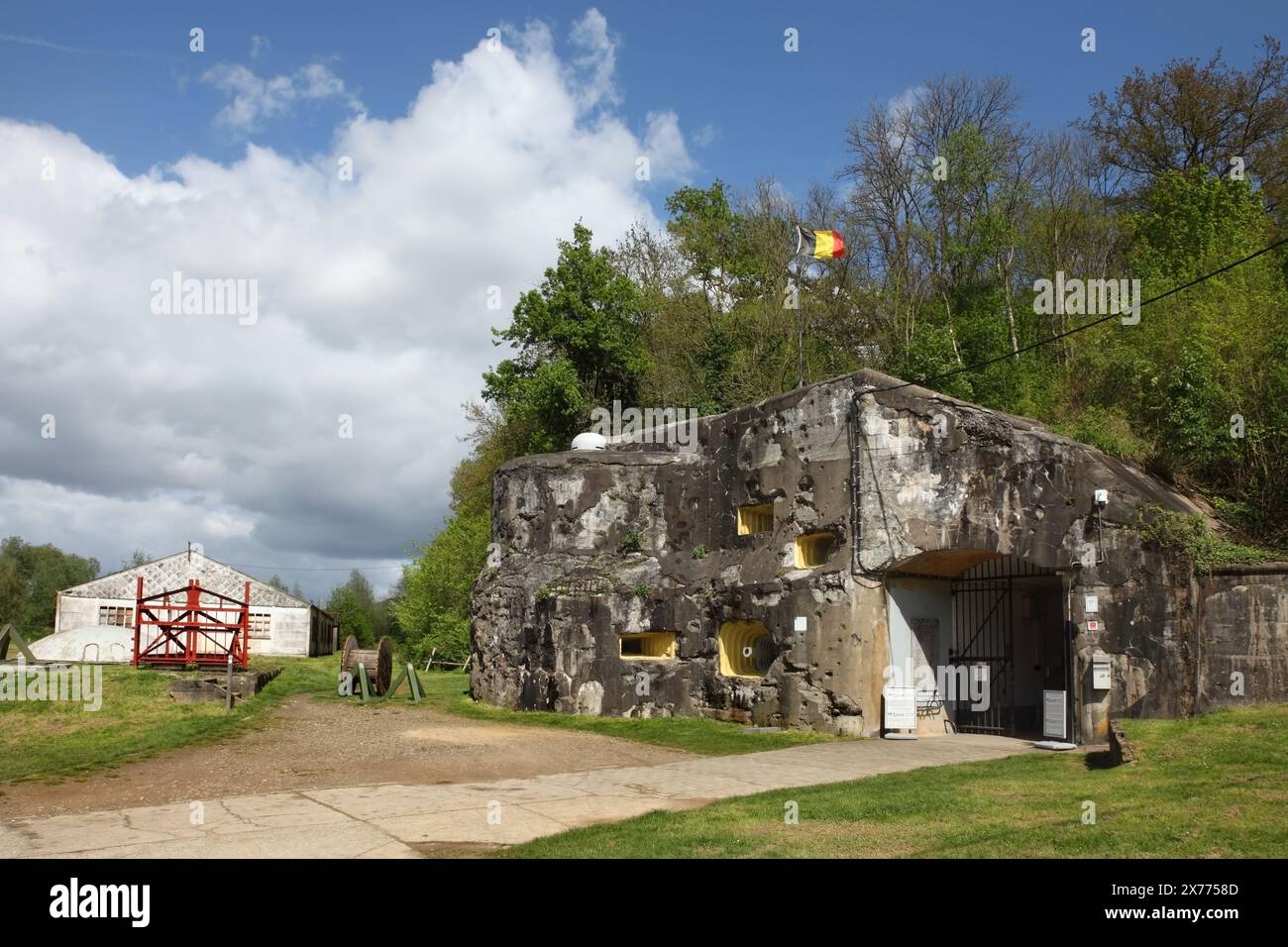 The 2nd World War defensive Fort Eben-Emael, now a museum, Bassenge ...