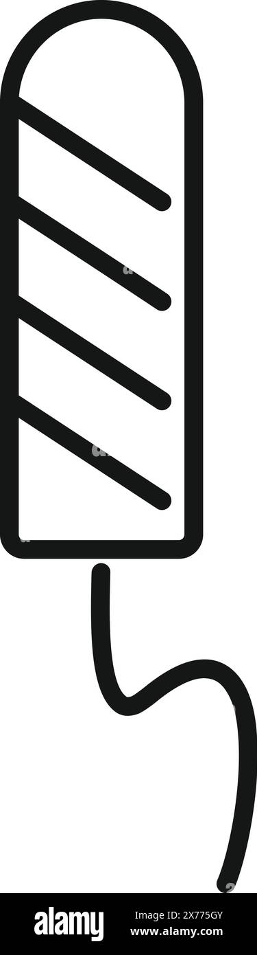 Simplified outline of a microphone icon in black on a white background ...
