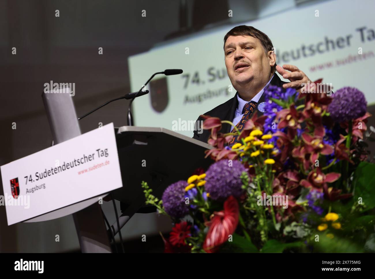 Augsburg, Germany. 18th May, 2024. Bernd Posselt, spokesman for the ...