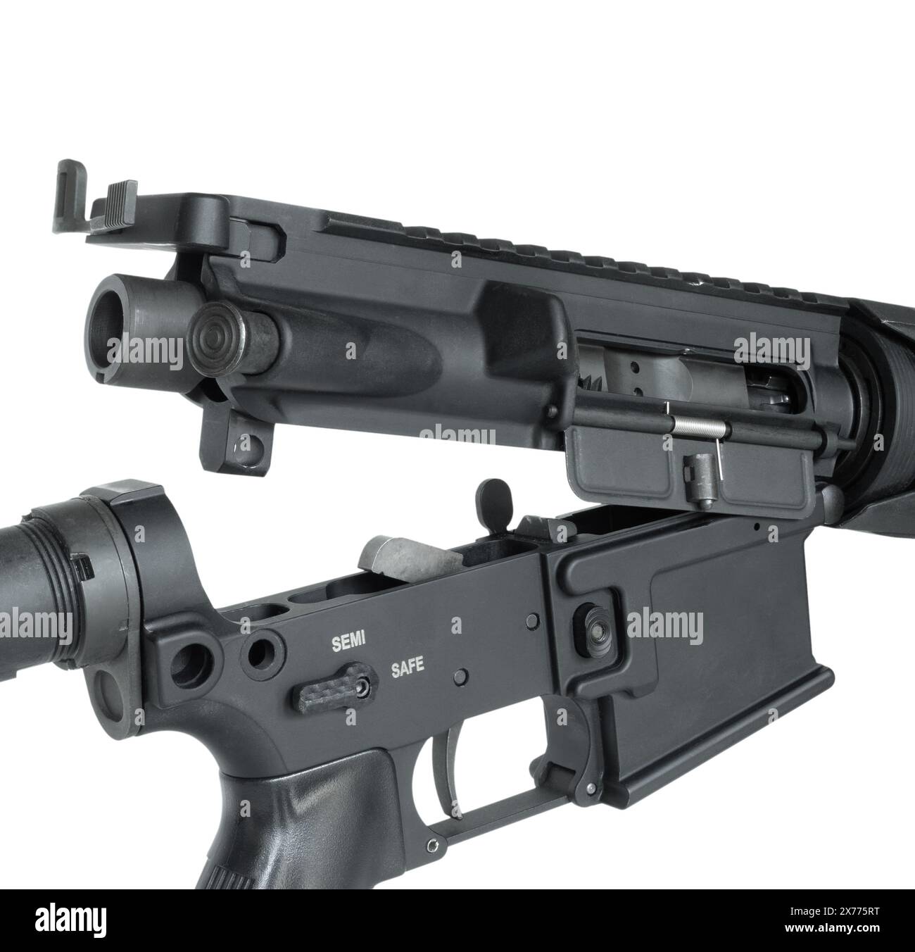 Field stripping of an AR-15 for cleaning or routine maintenance start ...