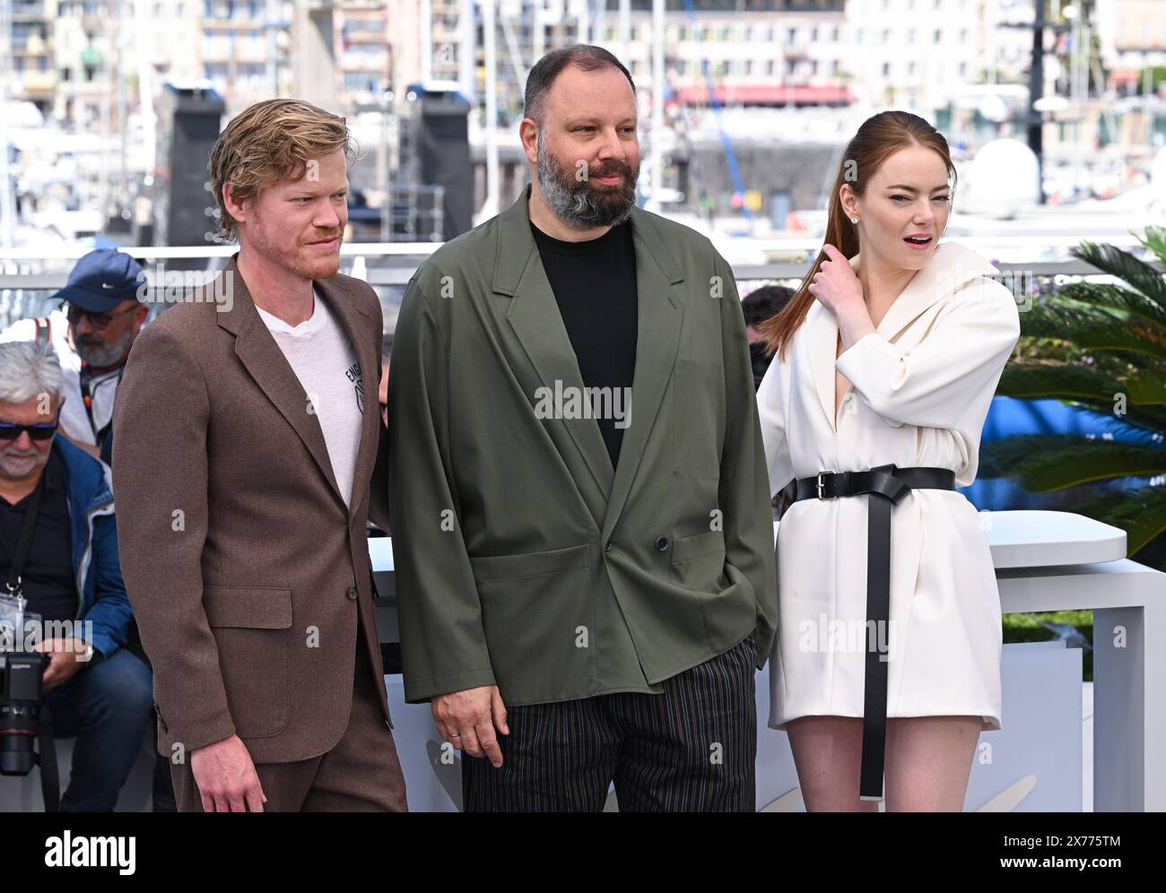 Cannes, France. May 18th, 2024. Jesse Plemons, Yorgos Lanthimos and ...