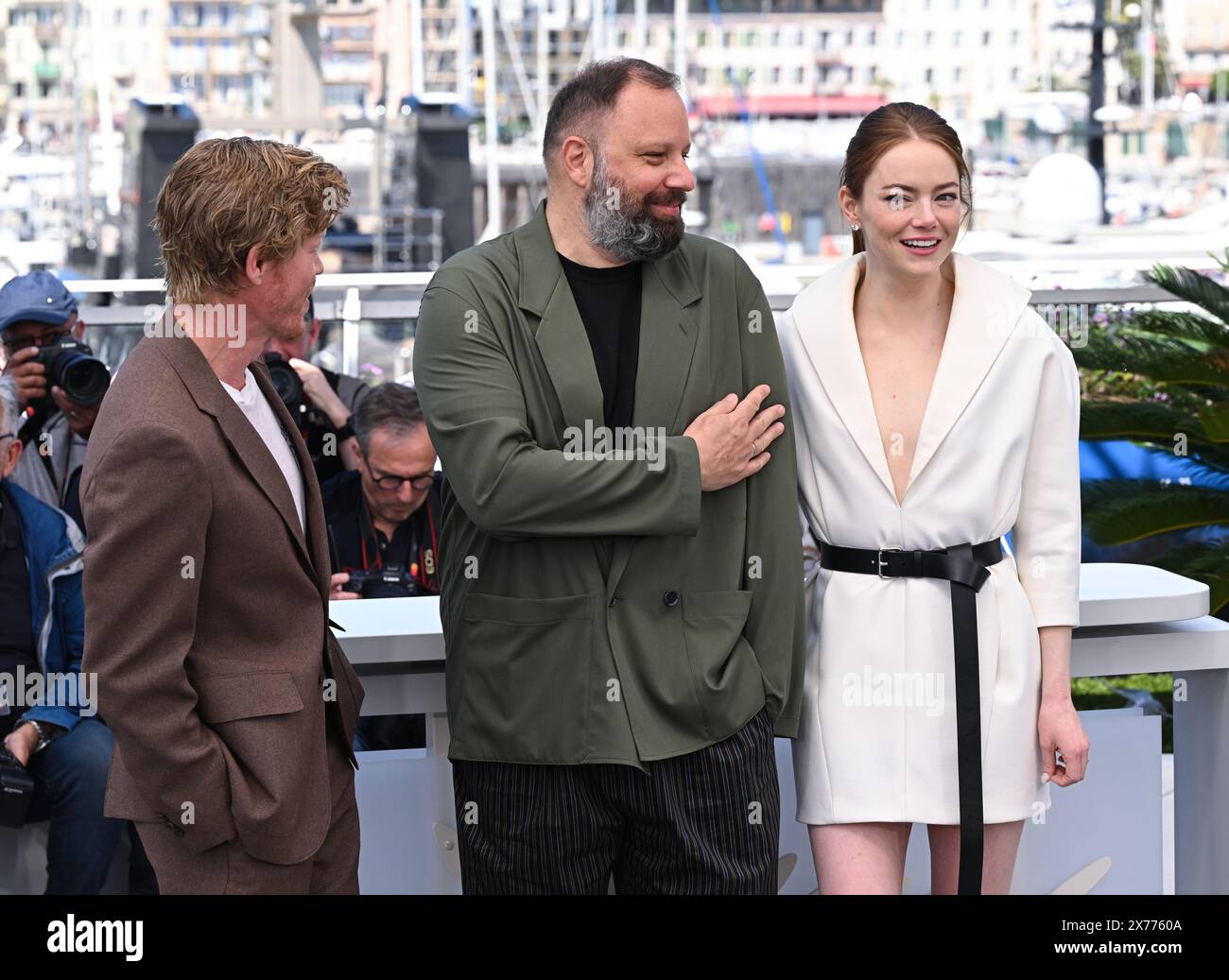Cannes, France. May 18th, 2024. Jesse Plemons, Yorgos Lanthimos and ...