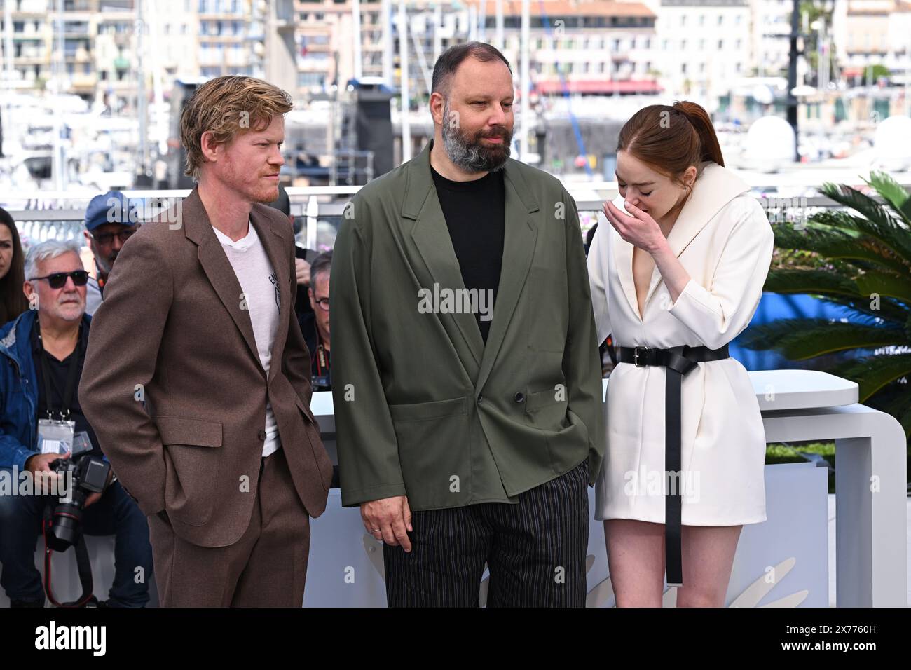 Cannes, France. May 18th, 2024. Jesse Plemons, Yorgos Lanthimos and ...