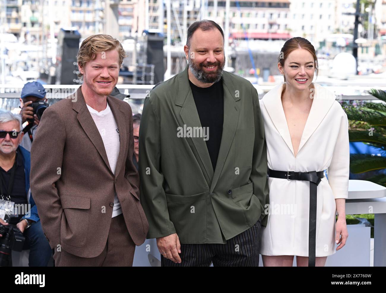 Cannes, France. May 18th, 2024. Jesse Plemons, Yorgos Lanthimos and ...