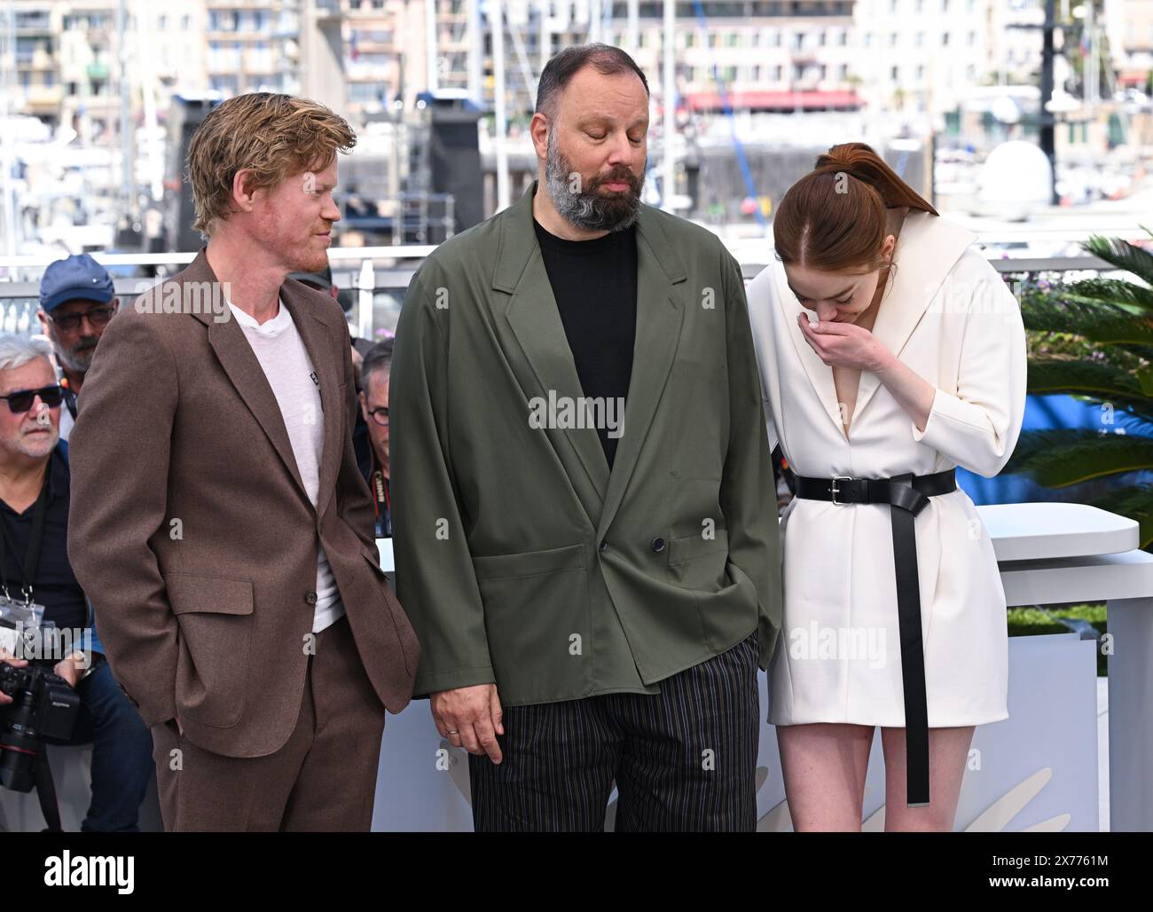 Cannes, France. May 18th, 2024. Jesse Plemons, Yorgos Lanthimos and ...