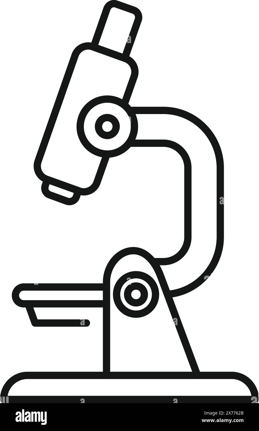 Microscope clipart Black and White Stock Photos & Images - Alamy