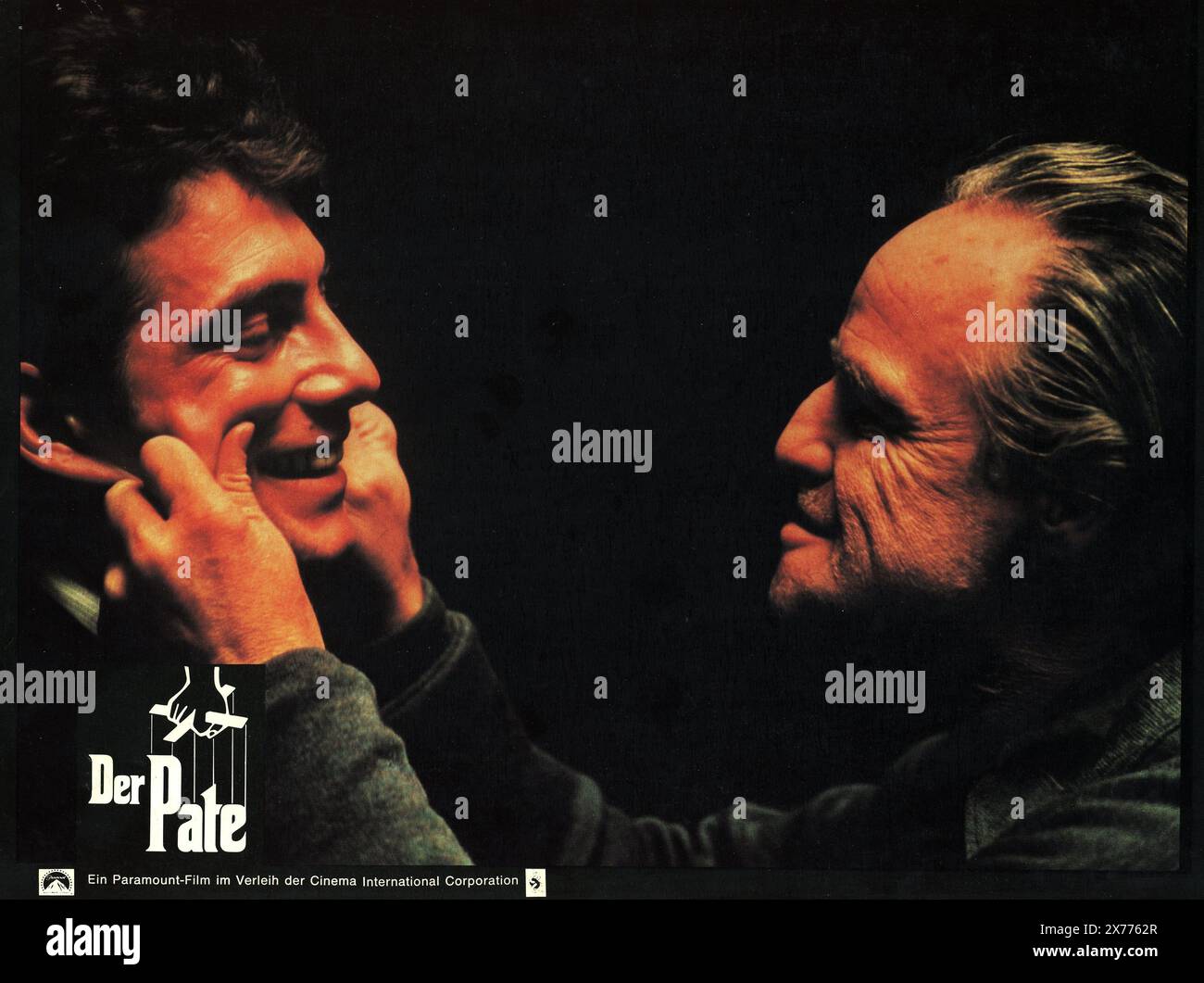 MARLON BRANDO in THE GODFATHER 1972 director FRANCIS FORD COPPOLA novel ...
