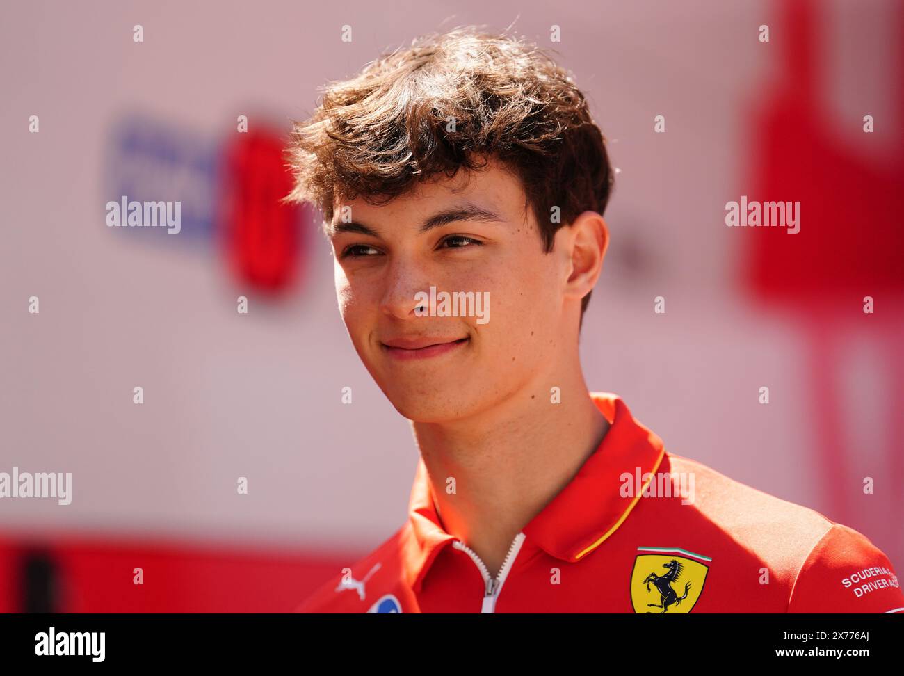 Ferrari’s Junior Driver Oliver Bearman arrives ahead of the Emilia ...