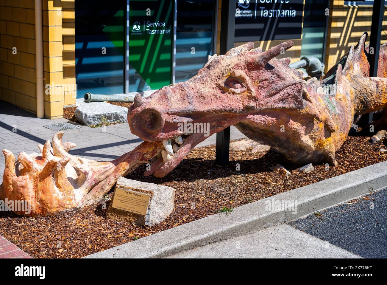 sculpture of the Tin Dragon, St Helens Visitor Information Centre, St ...