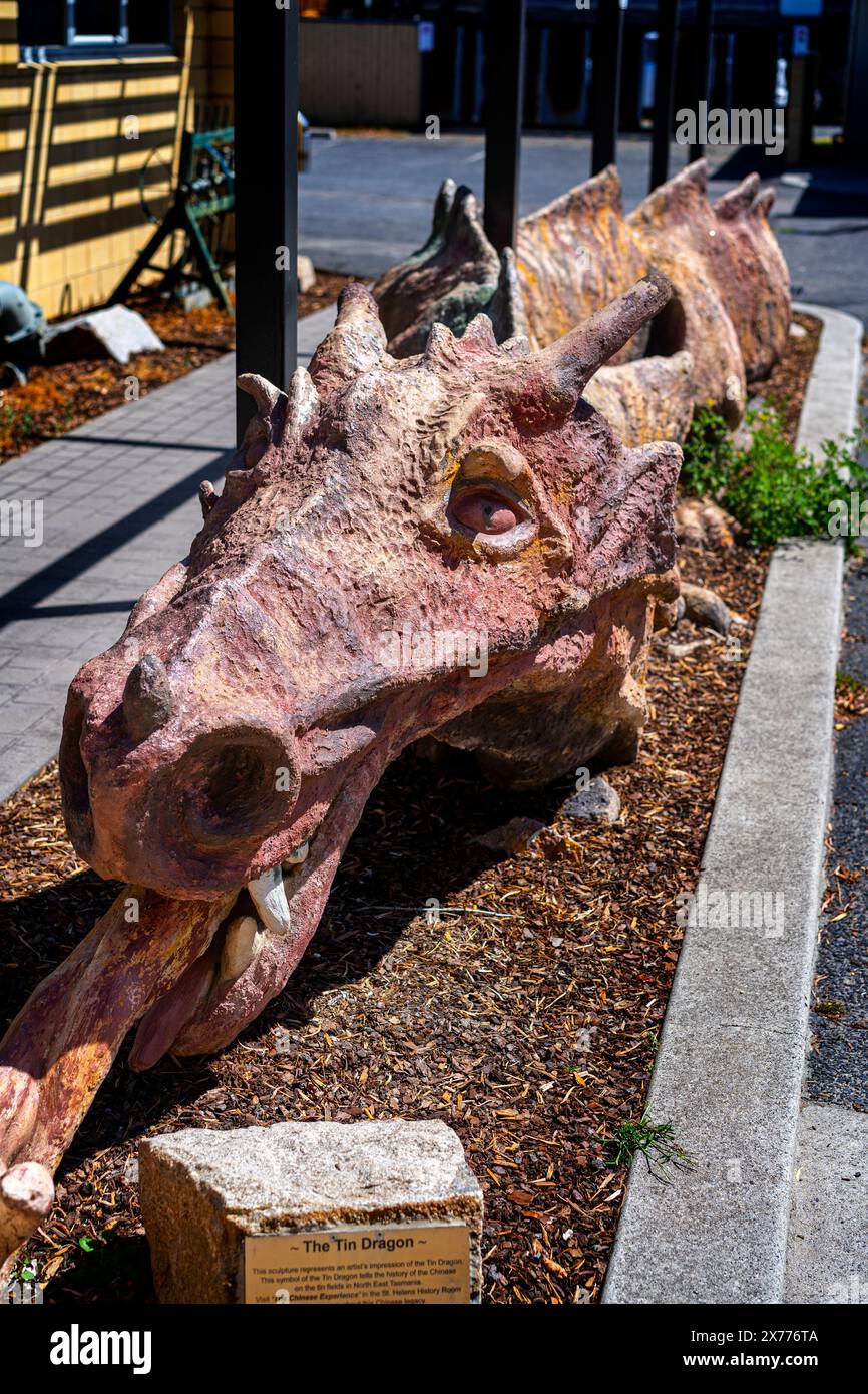 sculpture of the Tin Dragon, St Helens Visitor Information Centre, St ...