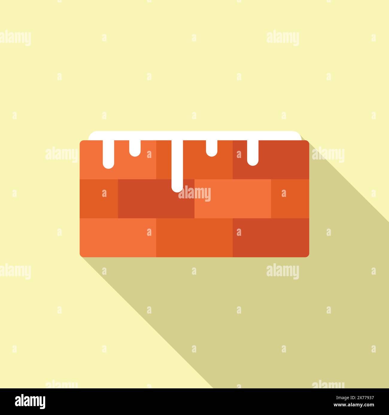 Vector image of a stylized brick wall featuring a modern flat design ...