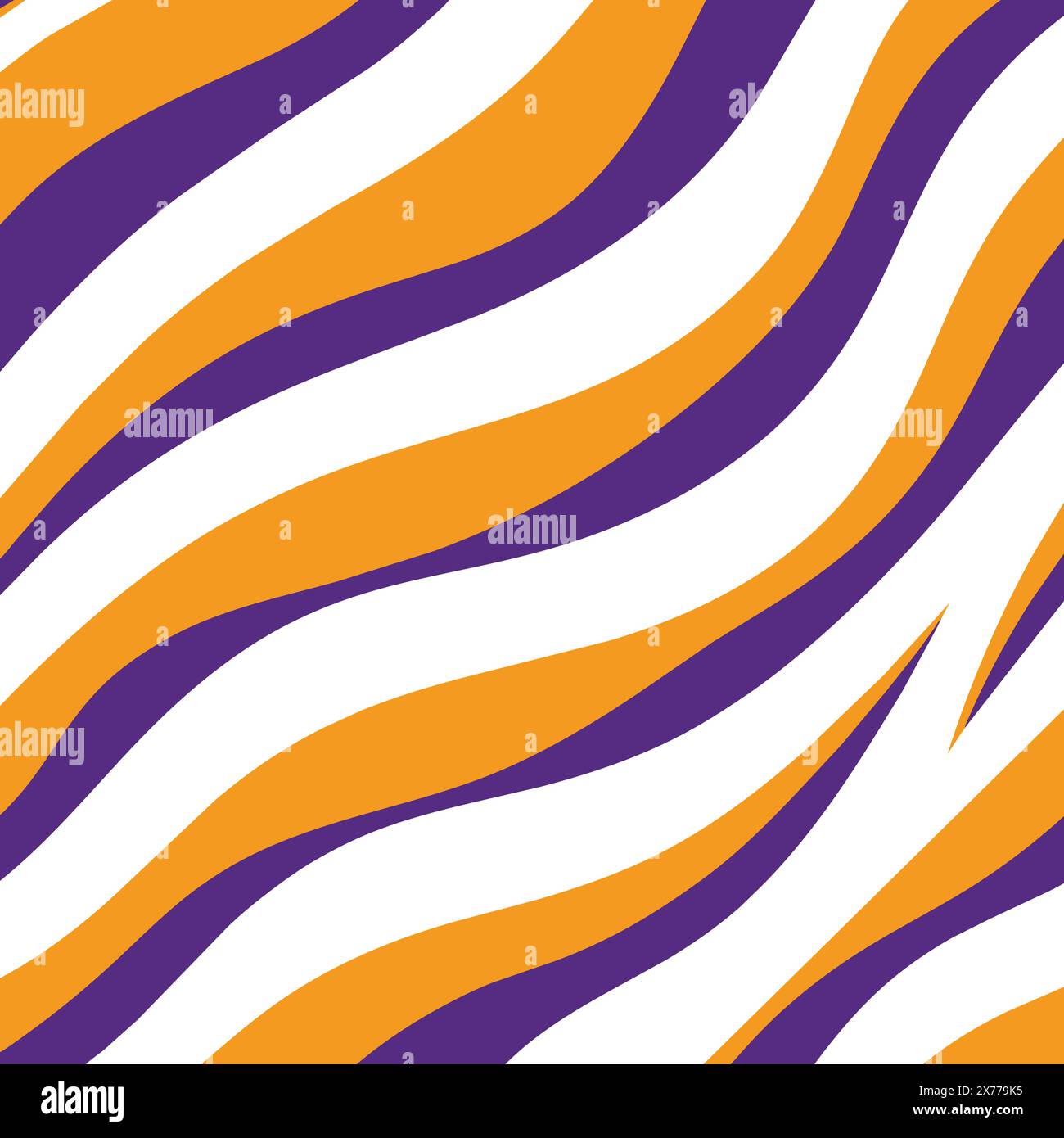 pattern of purple and orange zebra stripes on a white background Stock ...