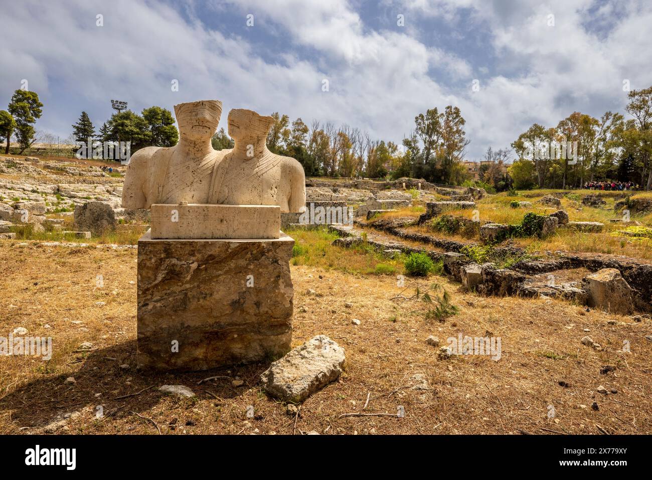The 'Couple for eternity' sculpture by Mitoraj at the Neapolis ...