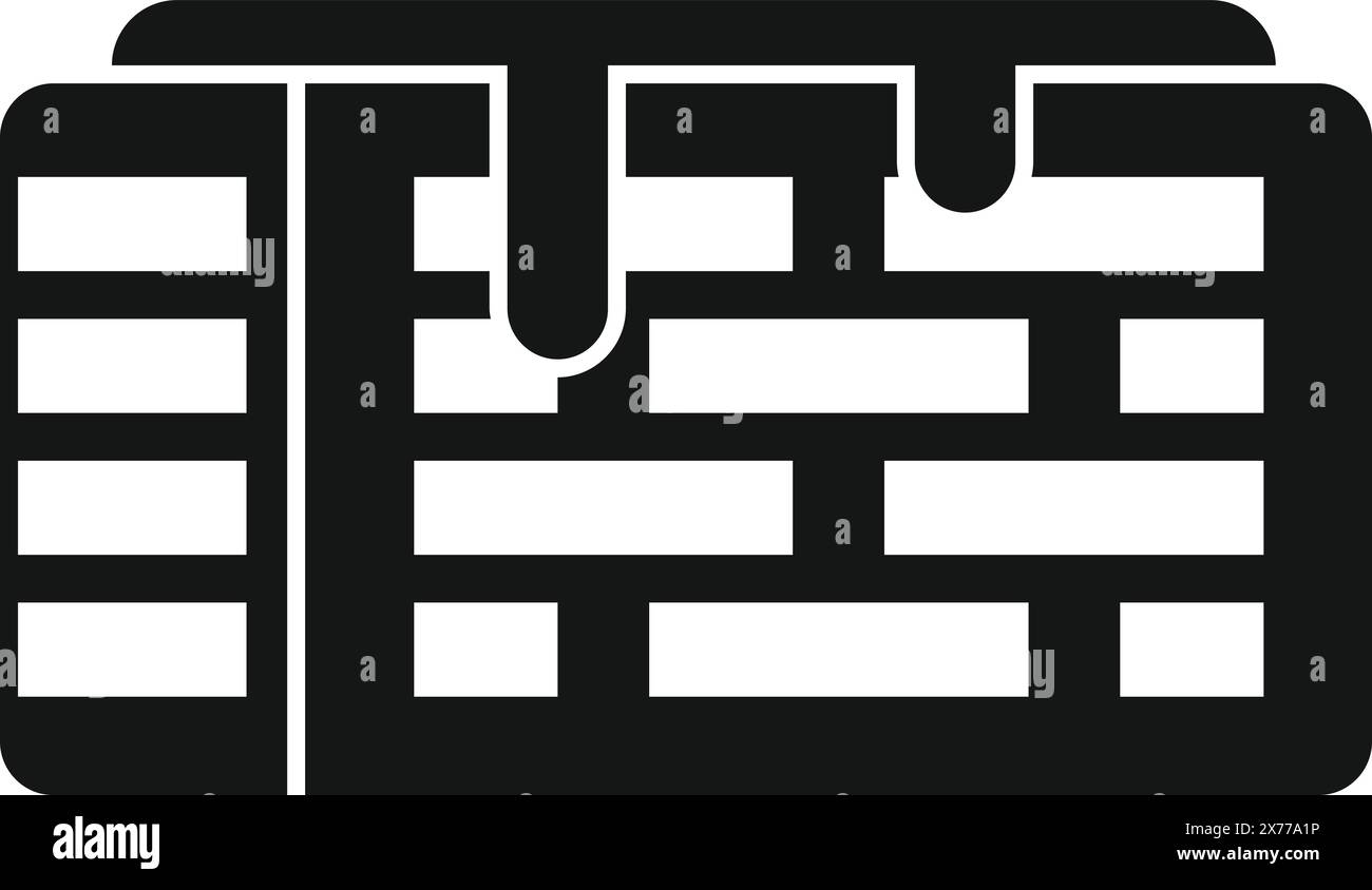 Simple, bold illustration of a modern keyboard icon, isolated on a ...