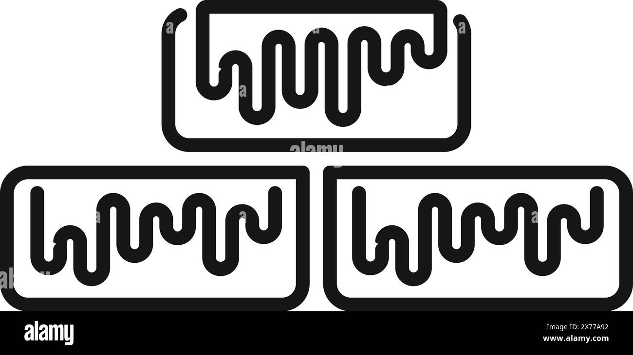 A collection of simple line art icons depicting different rulers used ...