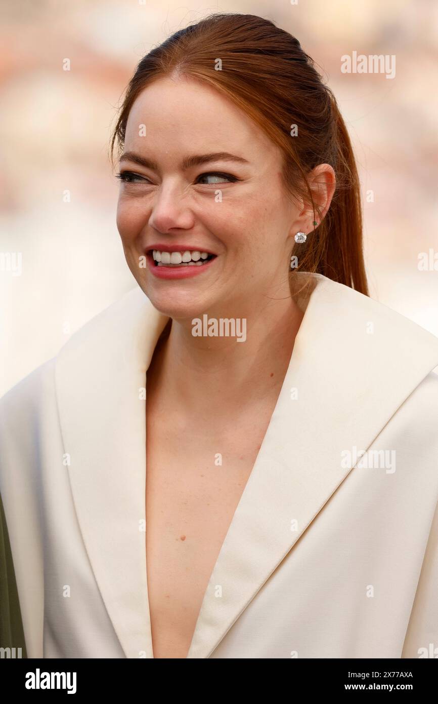 Emma Stone poses at the photo call of 'Kinds of Kindness' during the ...