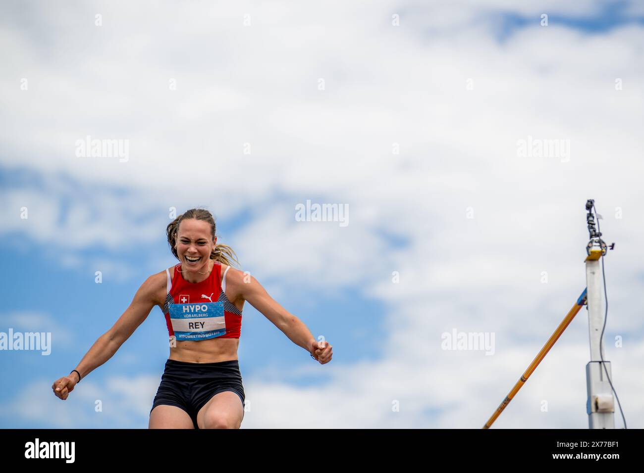 Gotzis, Austria. 18th May, 2024. Swiss Mathilde Rey pictured in action ...