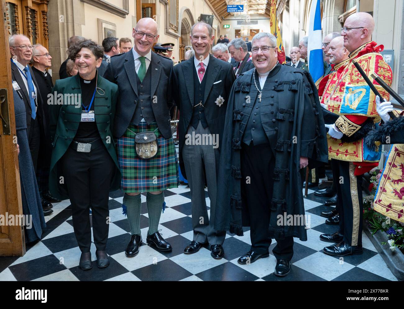Very Reverend Sally Foster-Fulton, First Minister John Swinney, Prince ...
