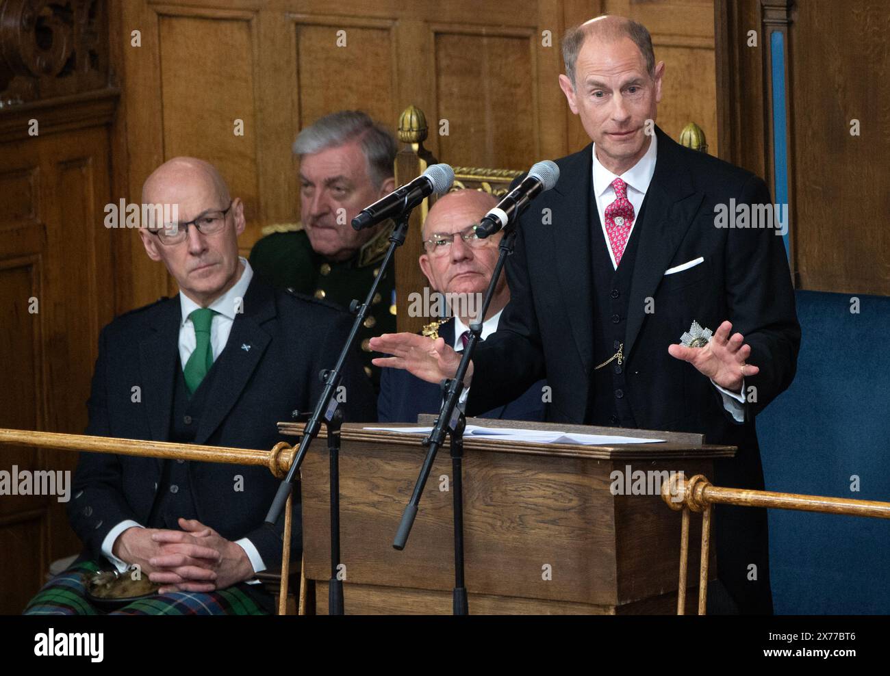 The Duke of Edinburgh, who represents King Charles III as Lord High ...